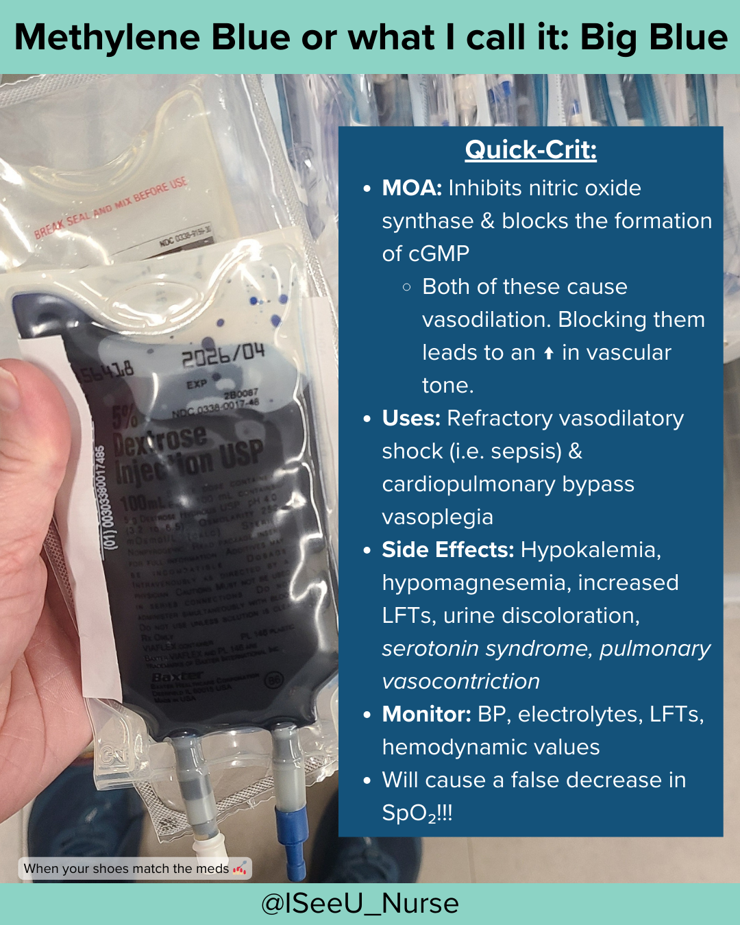 Methylene Blue in the ICU: What You Need to Know at the Bedside - ISeeU ...